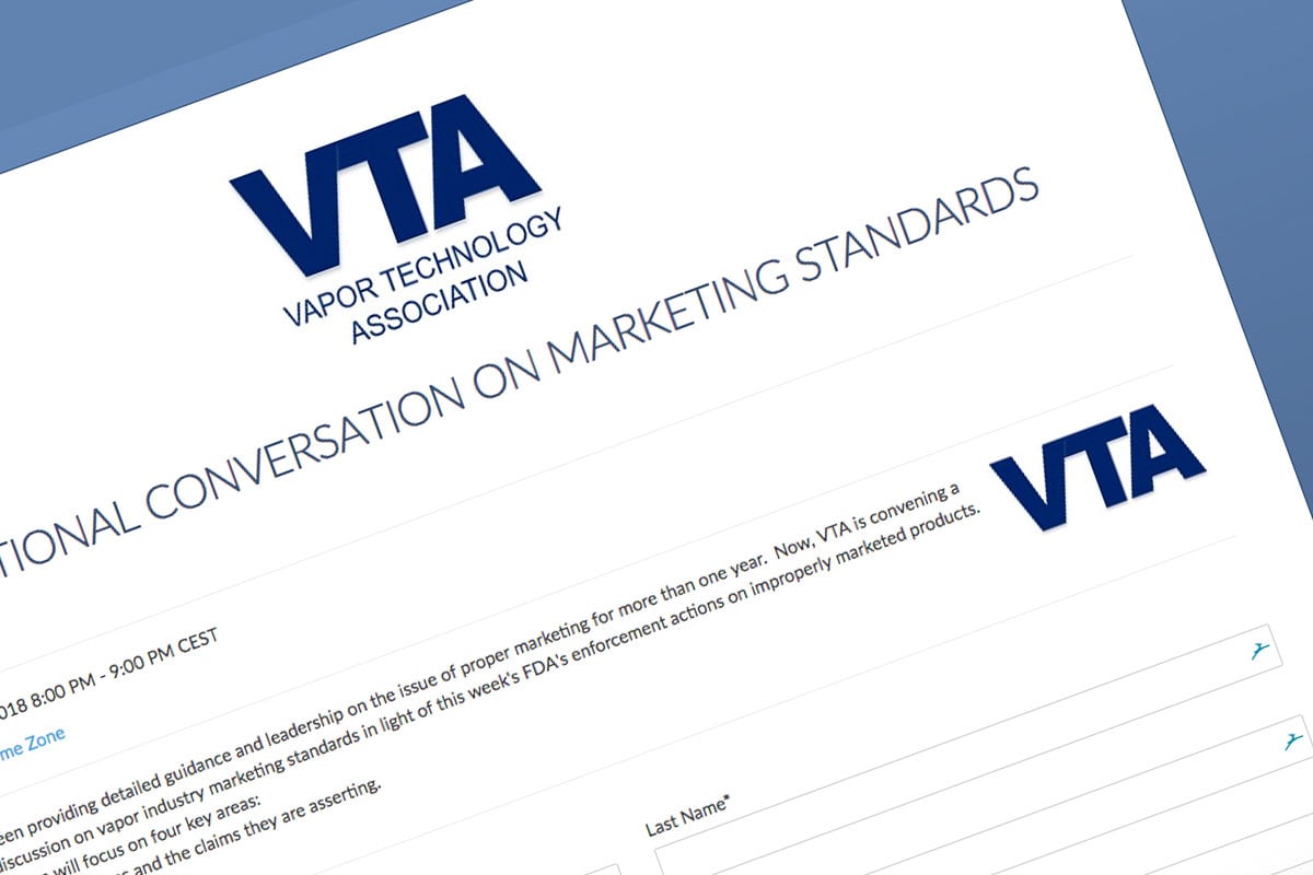 Relevance of Webinar Announcement by VTA - Vaping Post