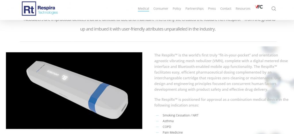 RespiRx: New Nicotine Inhaler Seeking FDA Approval - Vaping Post
