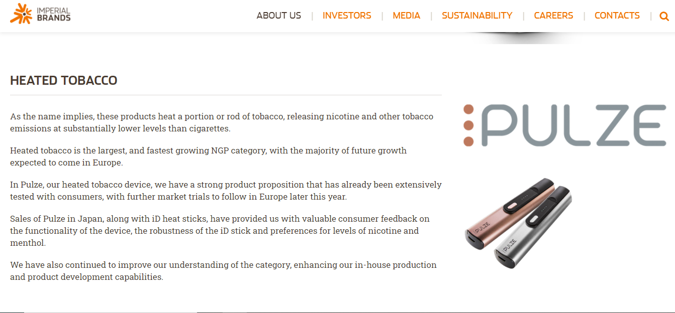 Imperial Brands Expresses Optimism About Its Heated Tobacco Device ...