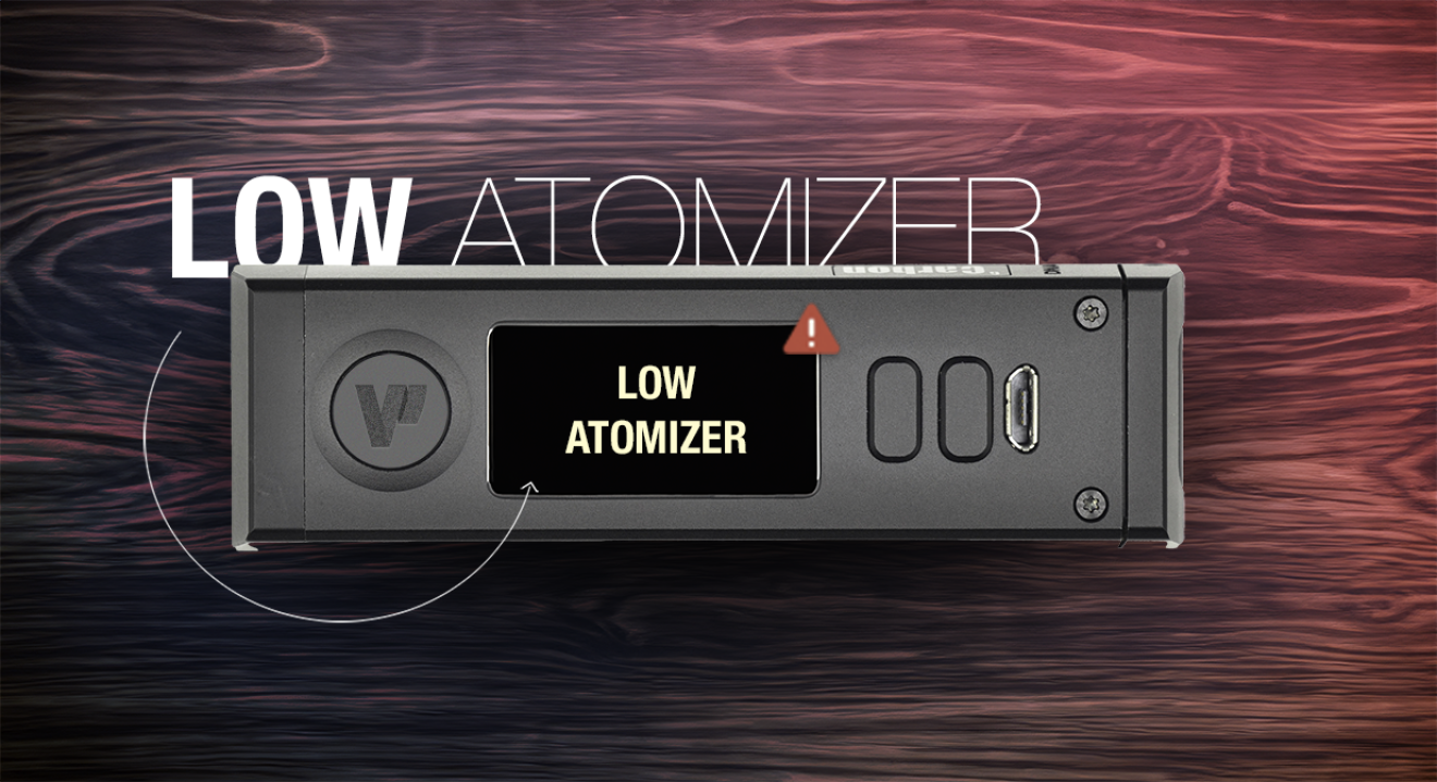 What should I do when my e-cigarette shows the “check atomizer” message ...